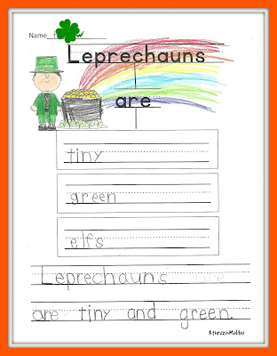 Malibu Mutts-Kthru2inMalibu: Lucky Leprechaun Writing Freebie!