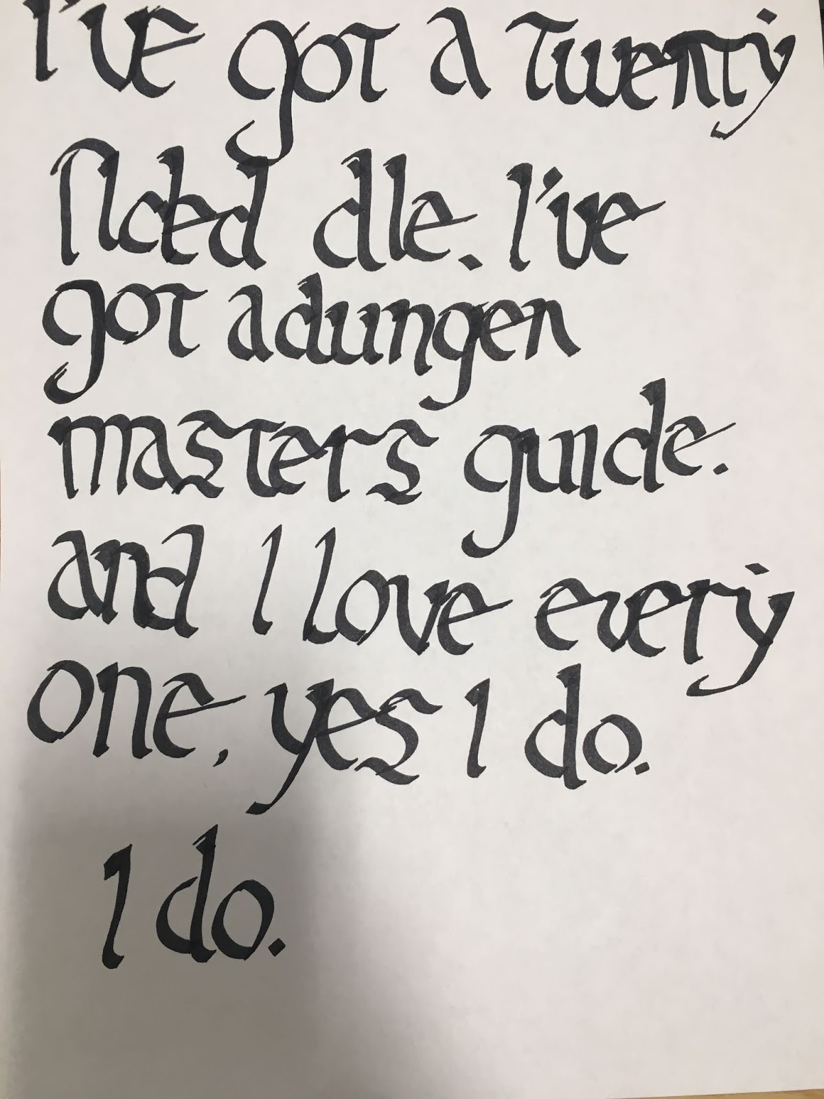 FYS Calligraphy: Calligraphy: Carolingian Minuscule