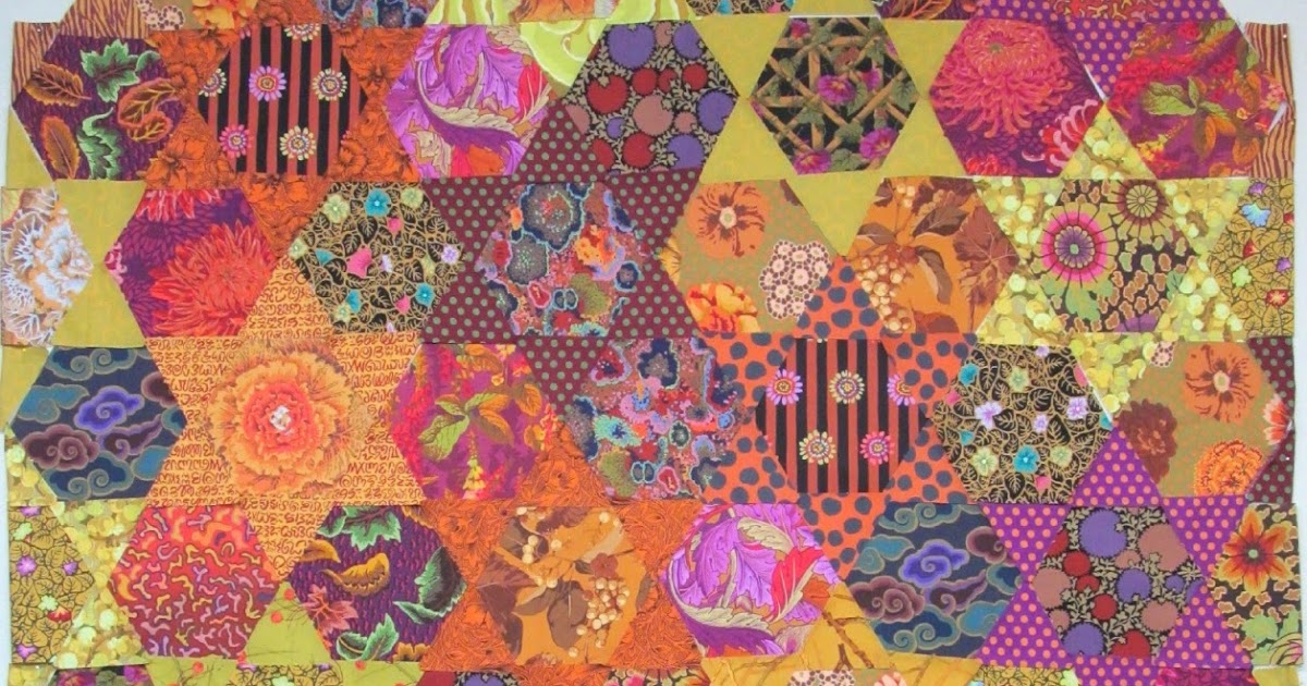 Exuberant Color : Hexagon progress, triangles.............