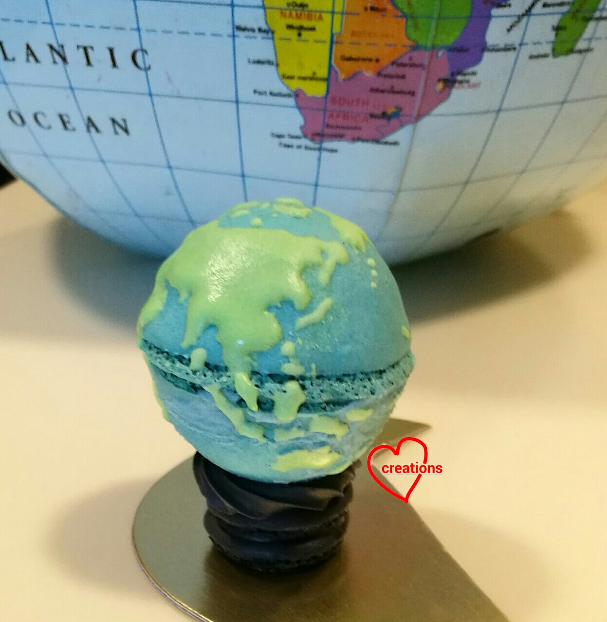 Loving Creations for You: Sun, Earth and Moon 3D Macaron Models