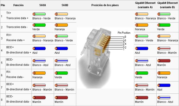 TIPOS DE CONECTORES RJ