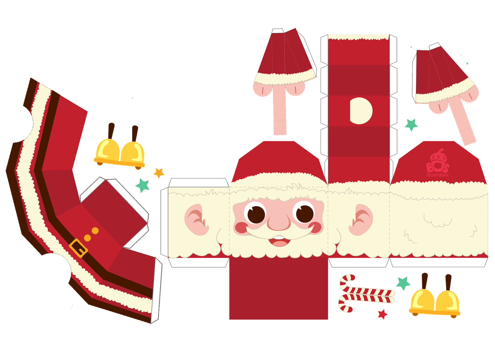 Passatempo da Ana: Paper Toy: Natalinos 2