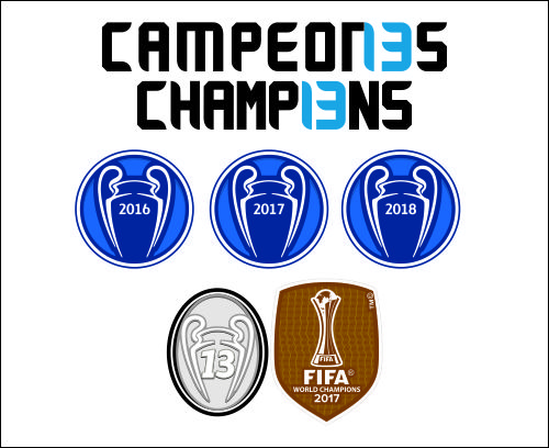 Real Madrid 2018 UEFA PATCH Champions