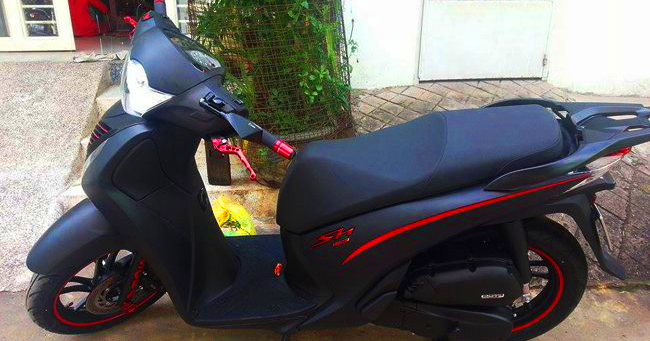 Sơn xe Honda SH màu đen nhám độc đáo - SƠN XE SÀI GÒN
