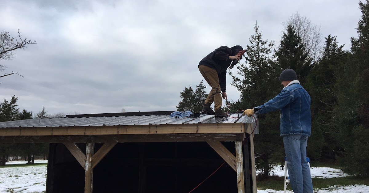 An Old Farm: Metal Shed Roof