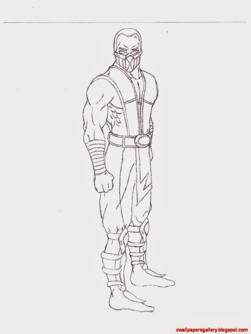 Reptile Drawing Mortal Kombat | Wallpapers Gallery