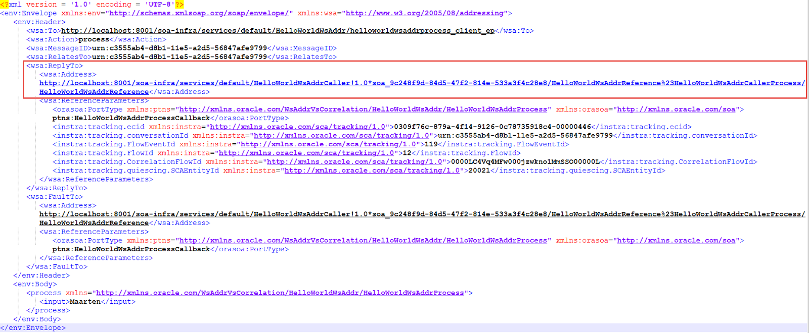 Oracle SOA / Java blog: Asynchronous interaction in Oracle BPEL and BPM. WS-Addressing and ...