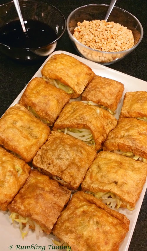 Rumbling Tummy: Grilled Taupok with rojak sauce