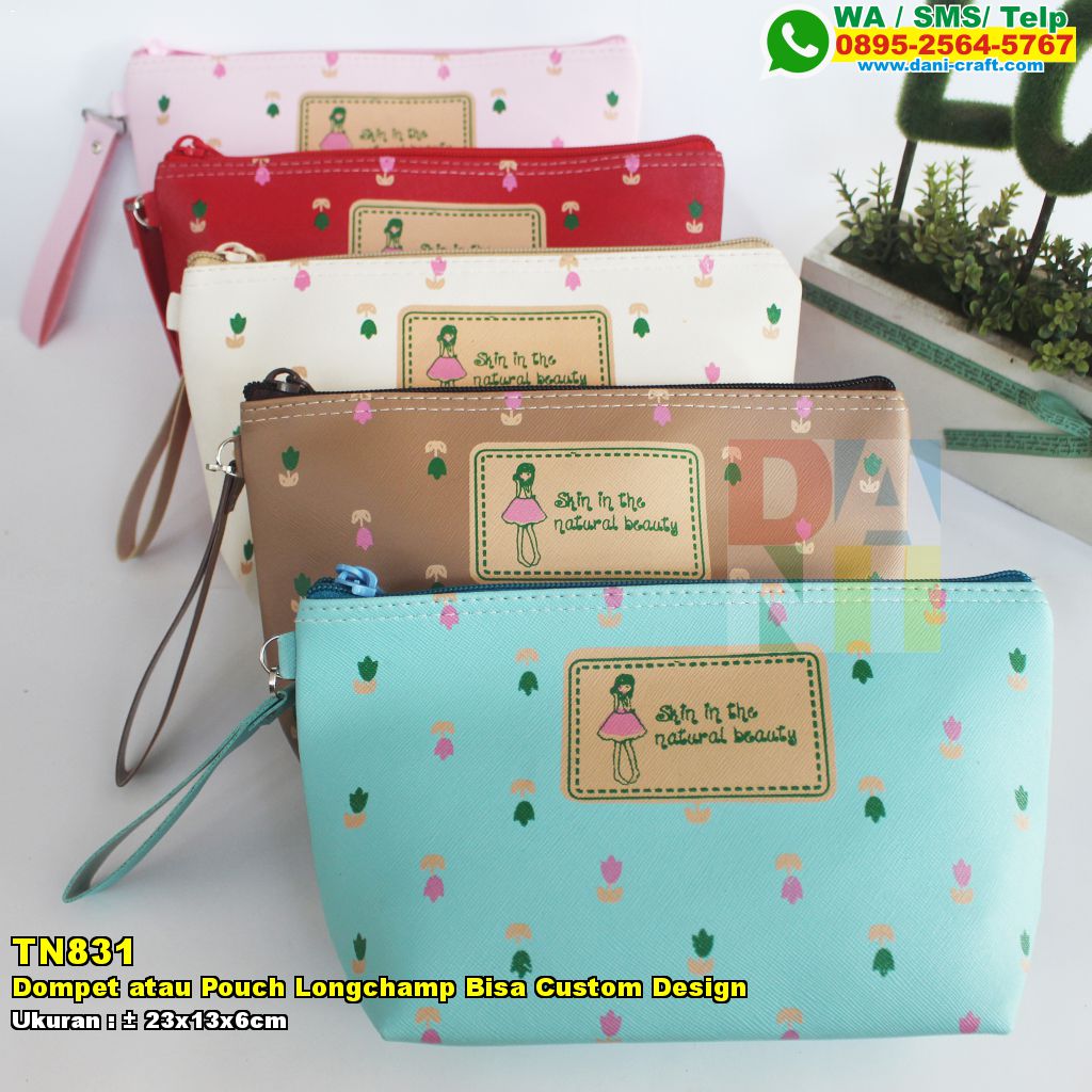 Dompet Atau Pouch Longchamp Bisa Custom Design | Souvenir Pernikahan