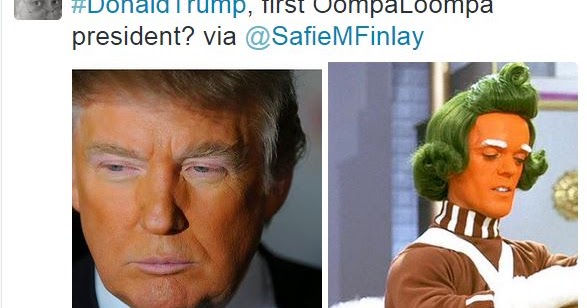 Yusuf Toropov, Wordsmith: #DonaldTrump: First Oompa Loompa President?