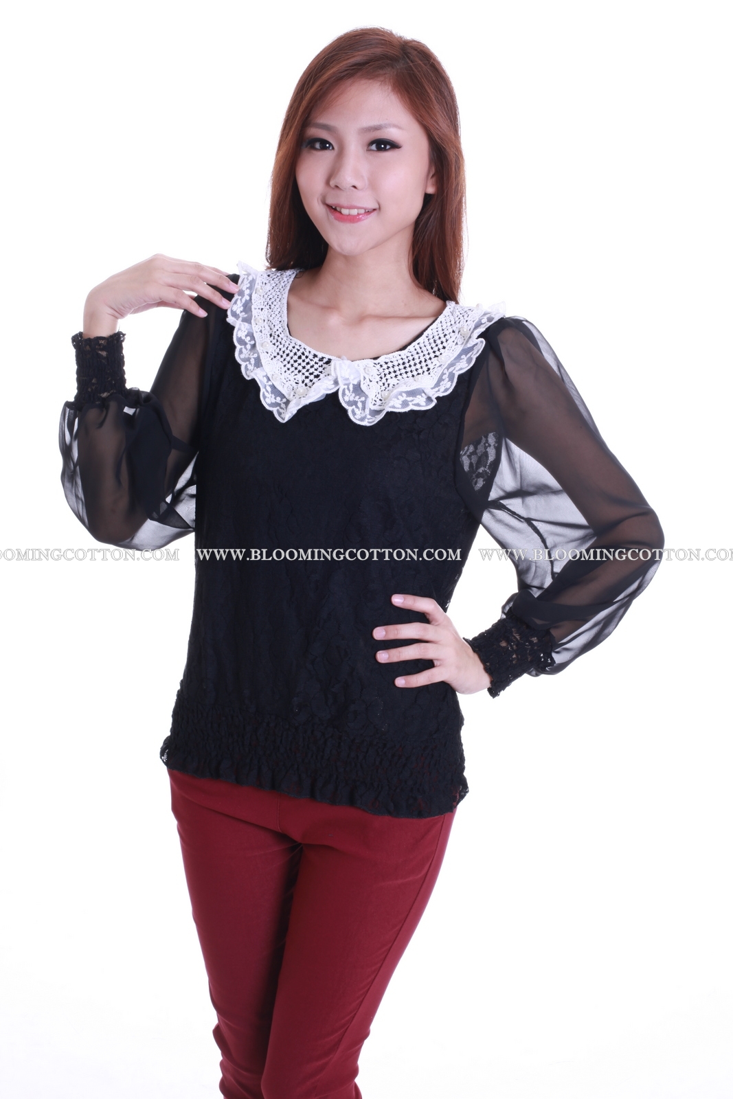 BLOOMING COTTON: Blouse Code : 015