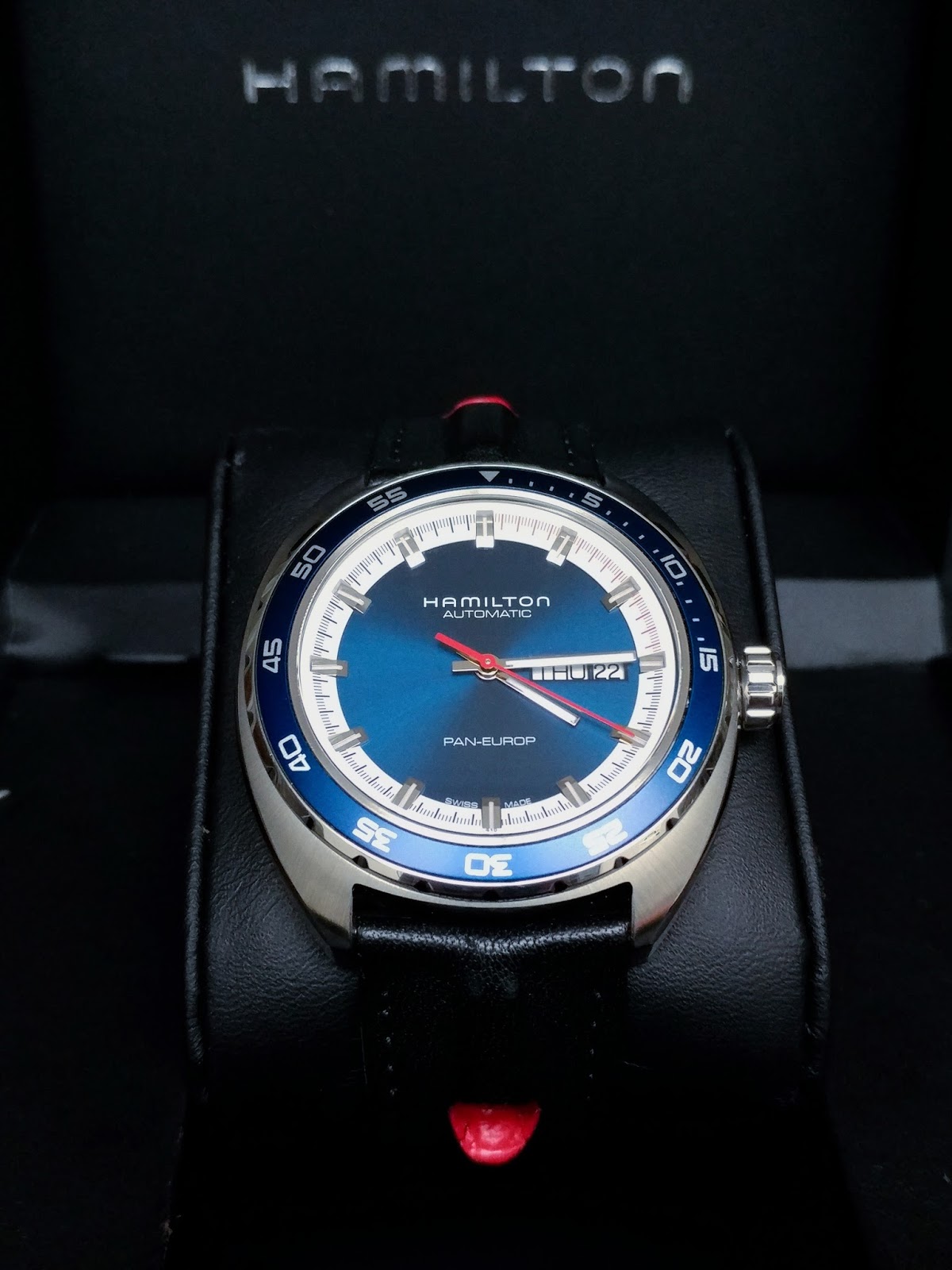 BaLa - BaLa: SOLD : HAMILTON PAN EUROP BLUE DIAL - MINT CONDITION ...
