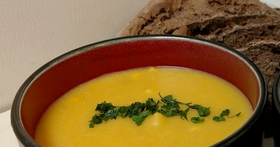 Harvest Chowder (Potato, Carrot, Onion, Garlic, Corn, vegan, no-oil)