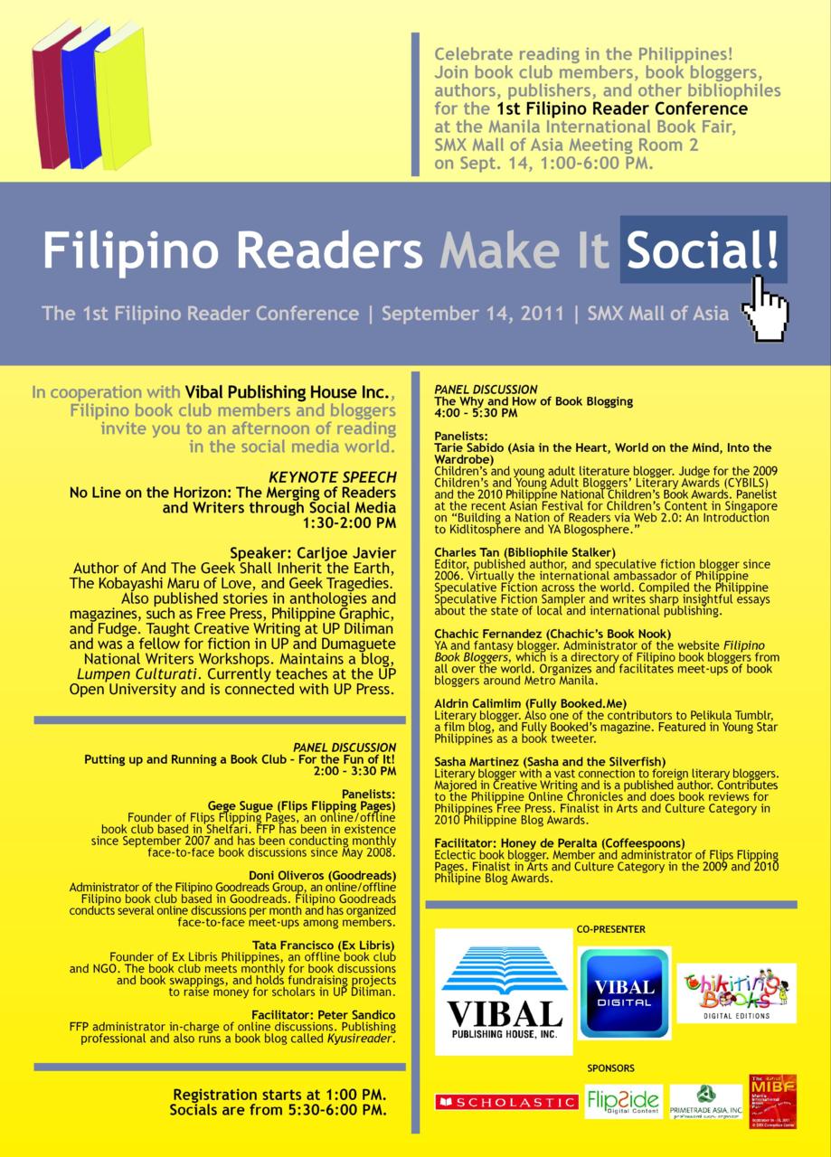 Bibliophile Stalker: Filipino Readercon Recordings