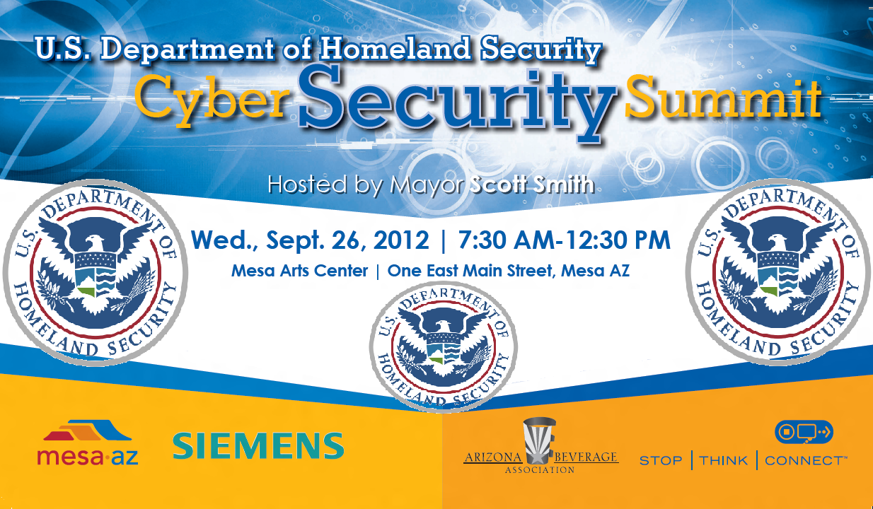 Cyber Security Summit Hosted By Department of Homeland Security (DHS ...