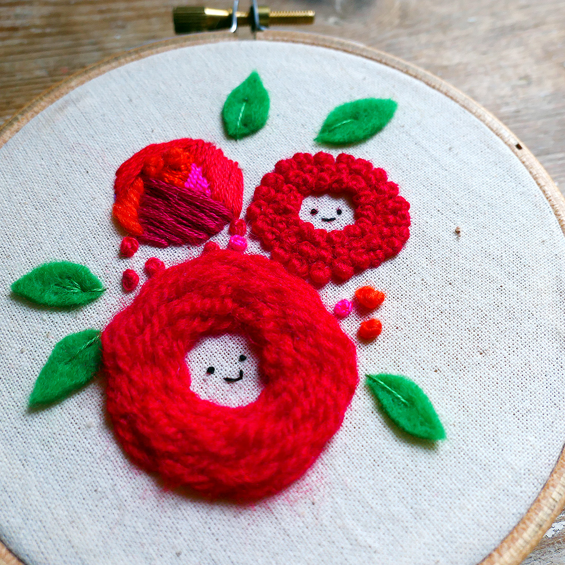 misako mimoko: DIY Embroidered Smiling Roses Starter Kit