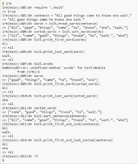 TESTHEAD: Exercise 25: Even More Practice: Learn Ruby the Hard Way ...