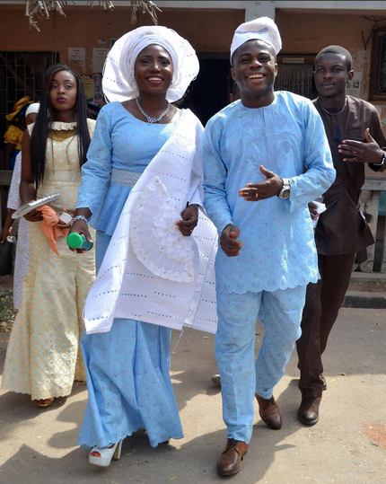 More Photos From 20 Years Old Super Eagles Moses Simon's Traditional ...
