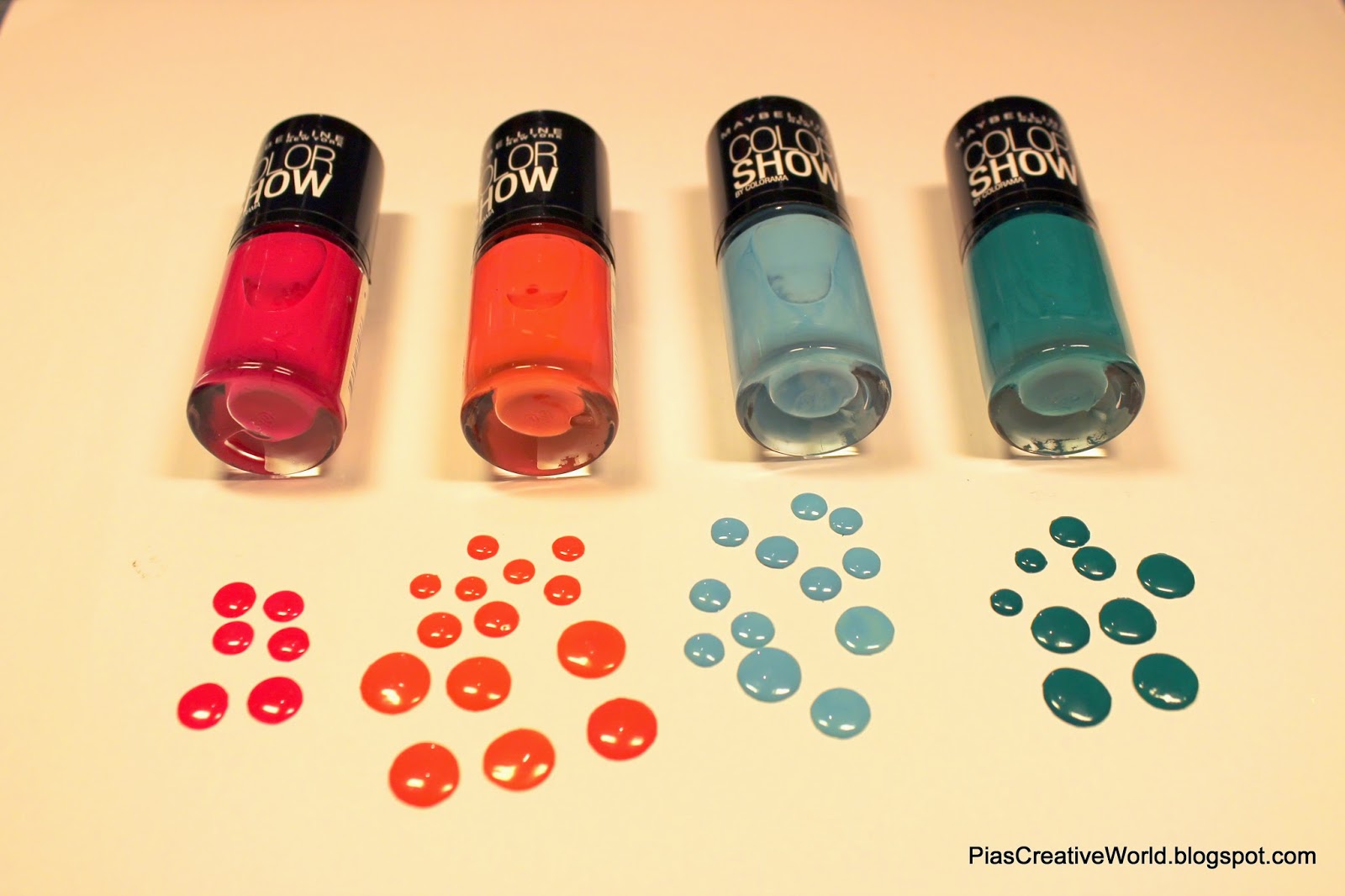 Pia's Creative World: Tutorial: DIY Enamel Dots