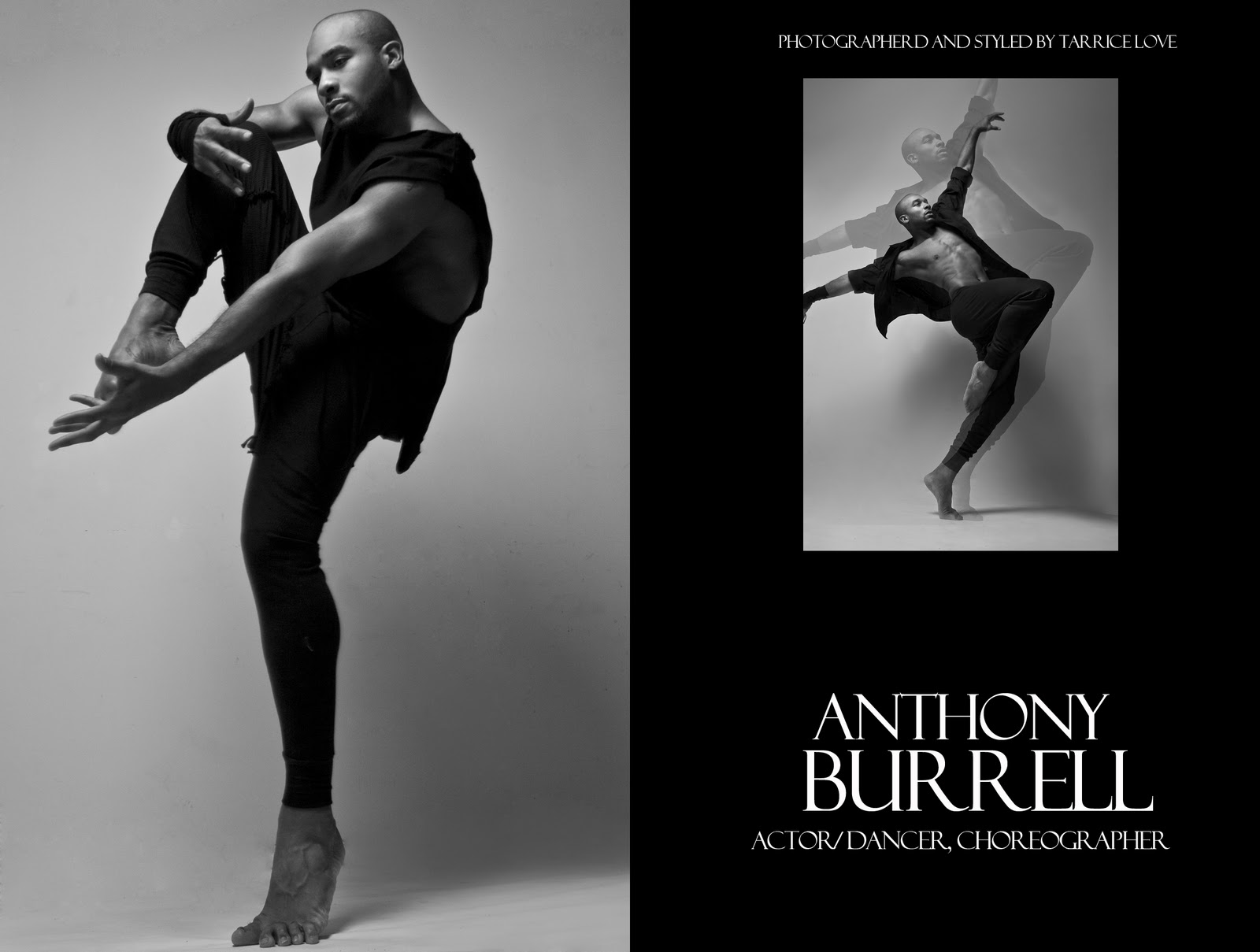 TARRICE LOVE - PHOTOGRAPHER: introducing ANTHONY BURRELL - Actor/ dancer/ choreographer