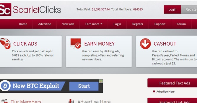 Rejeki Maya Rezeki Internet : Cara Mendapatkan Uang Di Scarlet Clicks