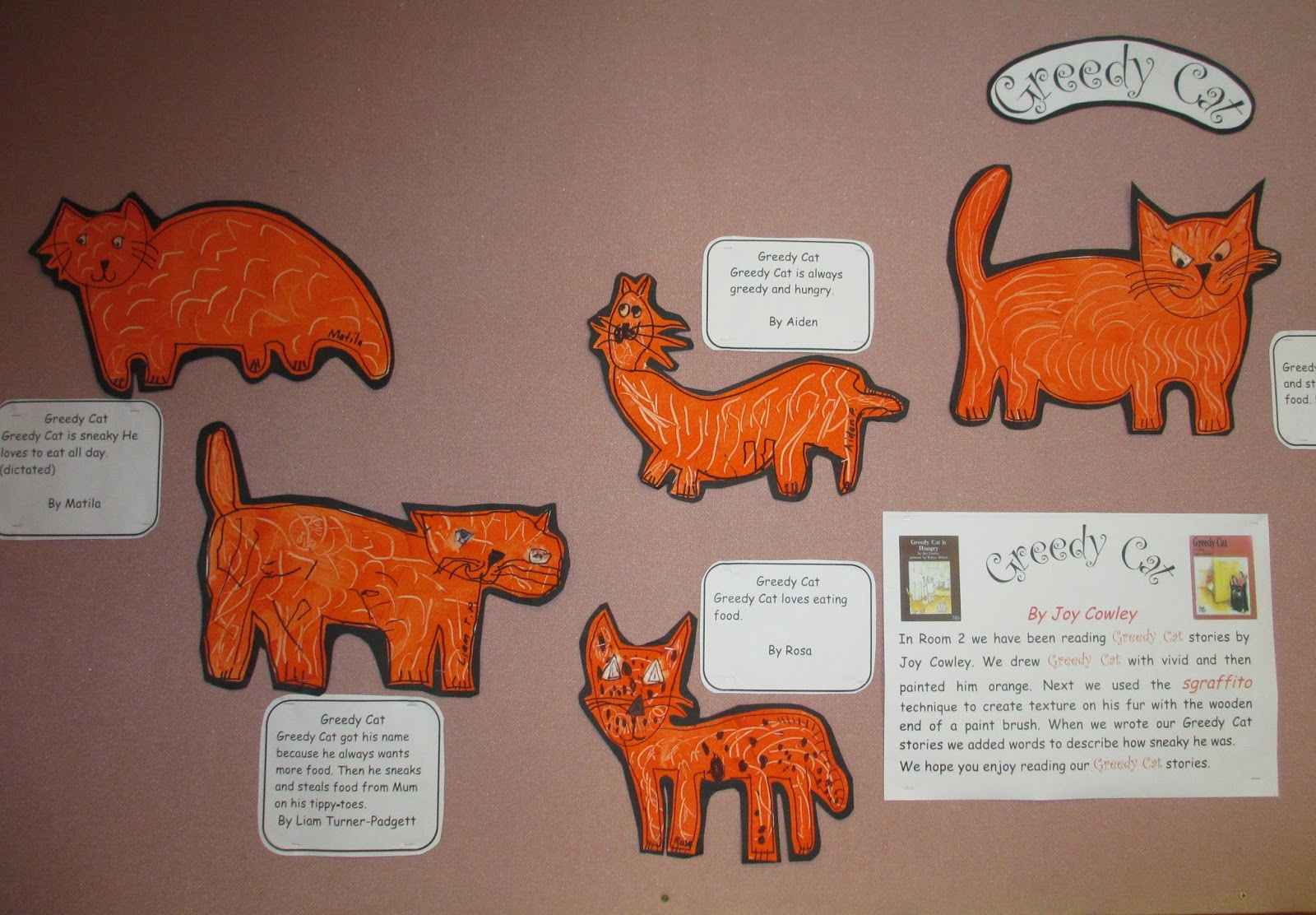 Room 2 @ Good Shepherd School: Greedy Cat Visits Room 2