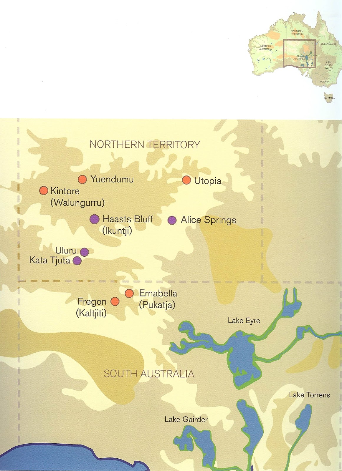 Art Quill Studio: ArtCloth From Kaltjiti (Fregon)Australian Aboriginal ...