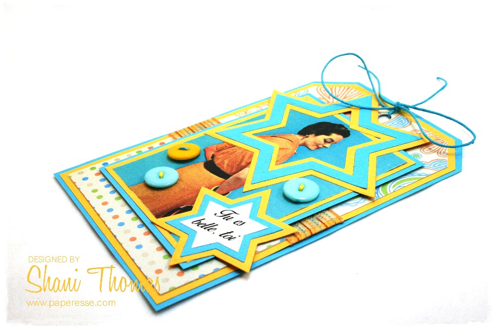 A bright vintage 'Star' birthday tag | Paperesse