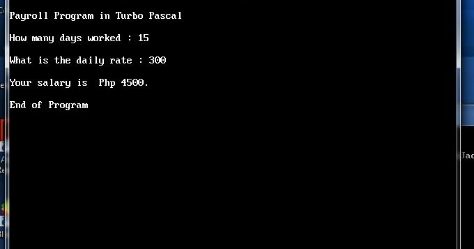 Free Programming Source Codes and Computer Programming Tutorials: Payroll Program in Turbo Pascal