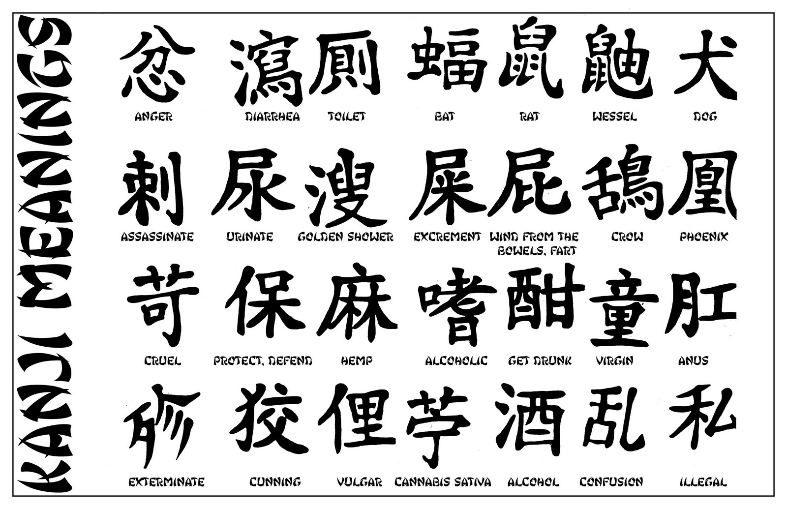 Kanji Tattoos Images Part 5 3d Tattoos Images - Arte Tattoo