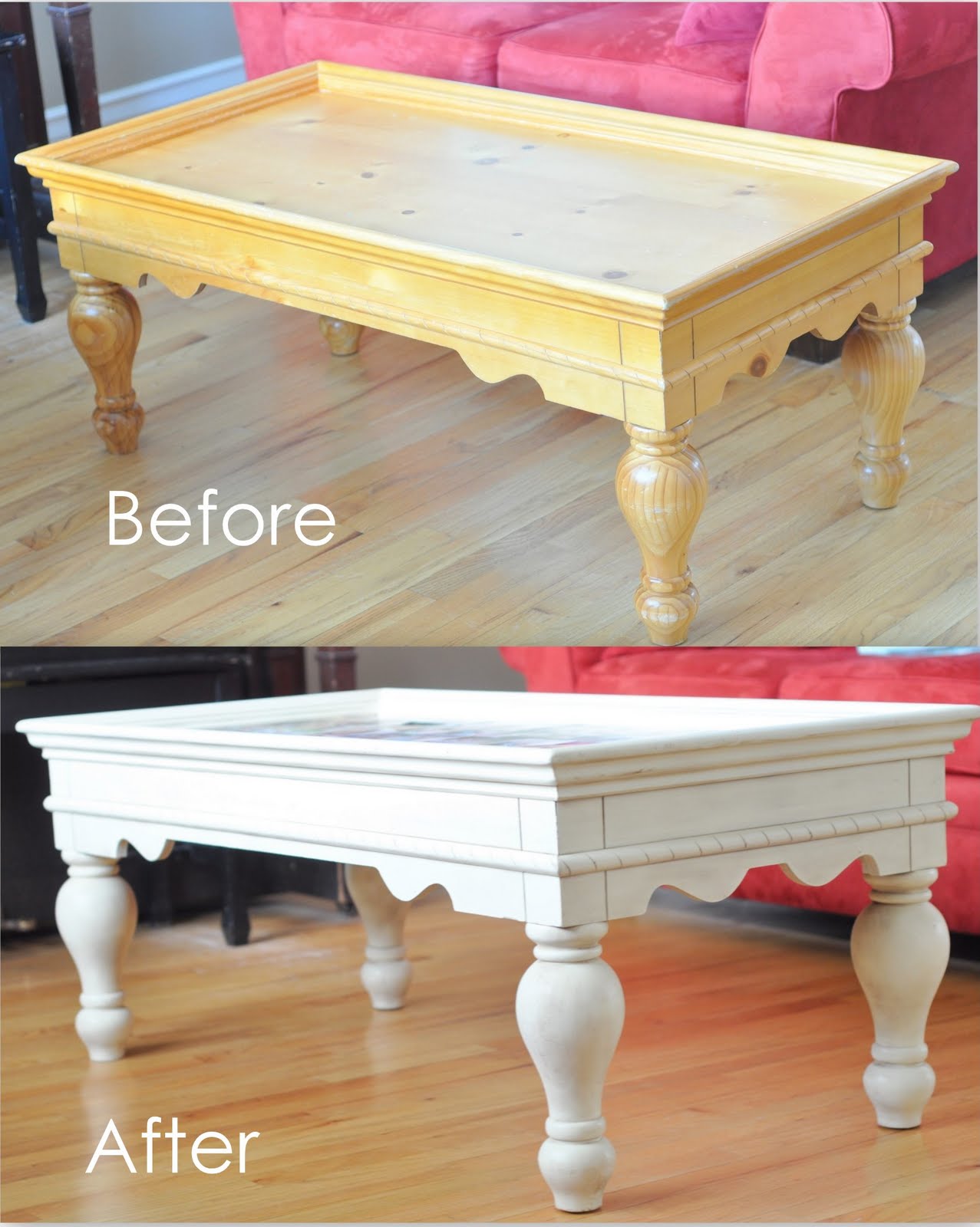 Family Picture Collage Coffee Table | One Mom with a Mission