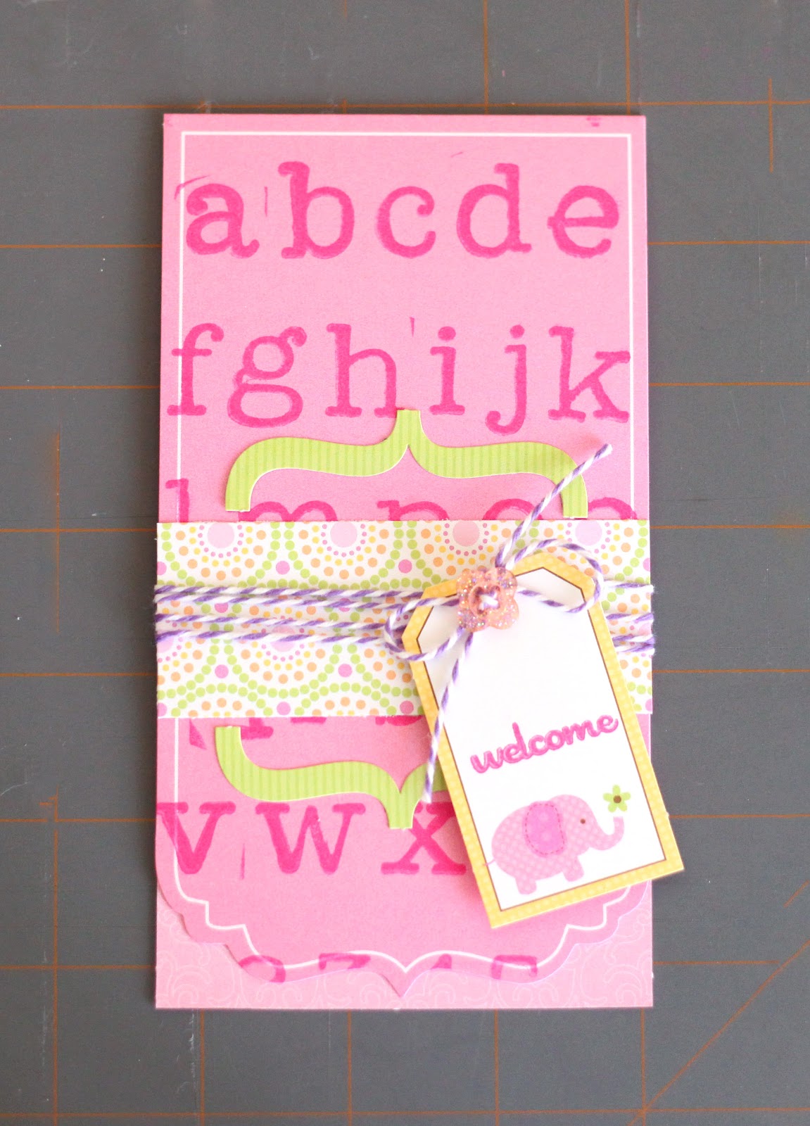 Doodlebug Design Inc Blog: Tuesday Tutorial: Alphabet Card by Kandis