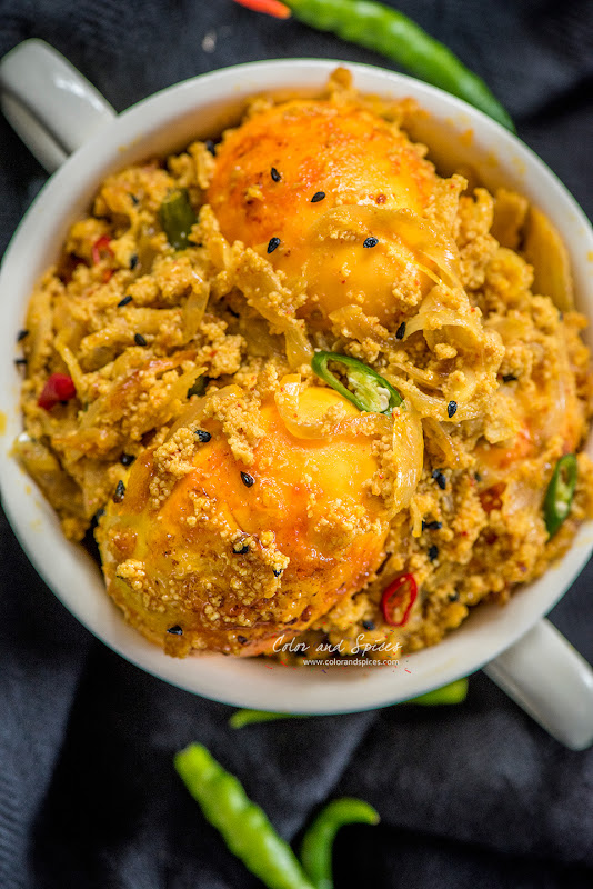 Color and Spices: Dim Posto...(egg with poppy seed paste)