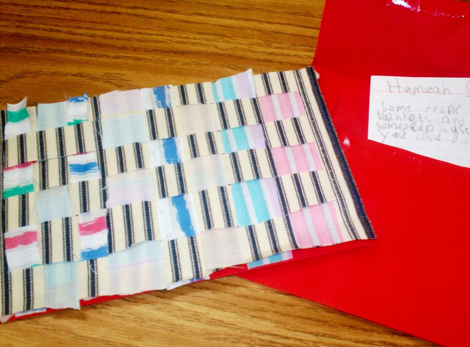 Art With Mr. E: Fabric Weaving w/ Writing : 2nd Grade