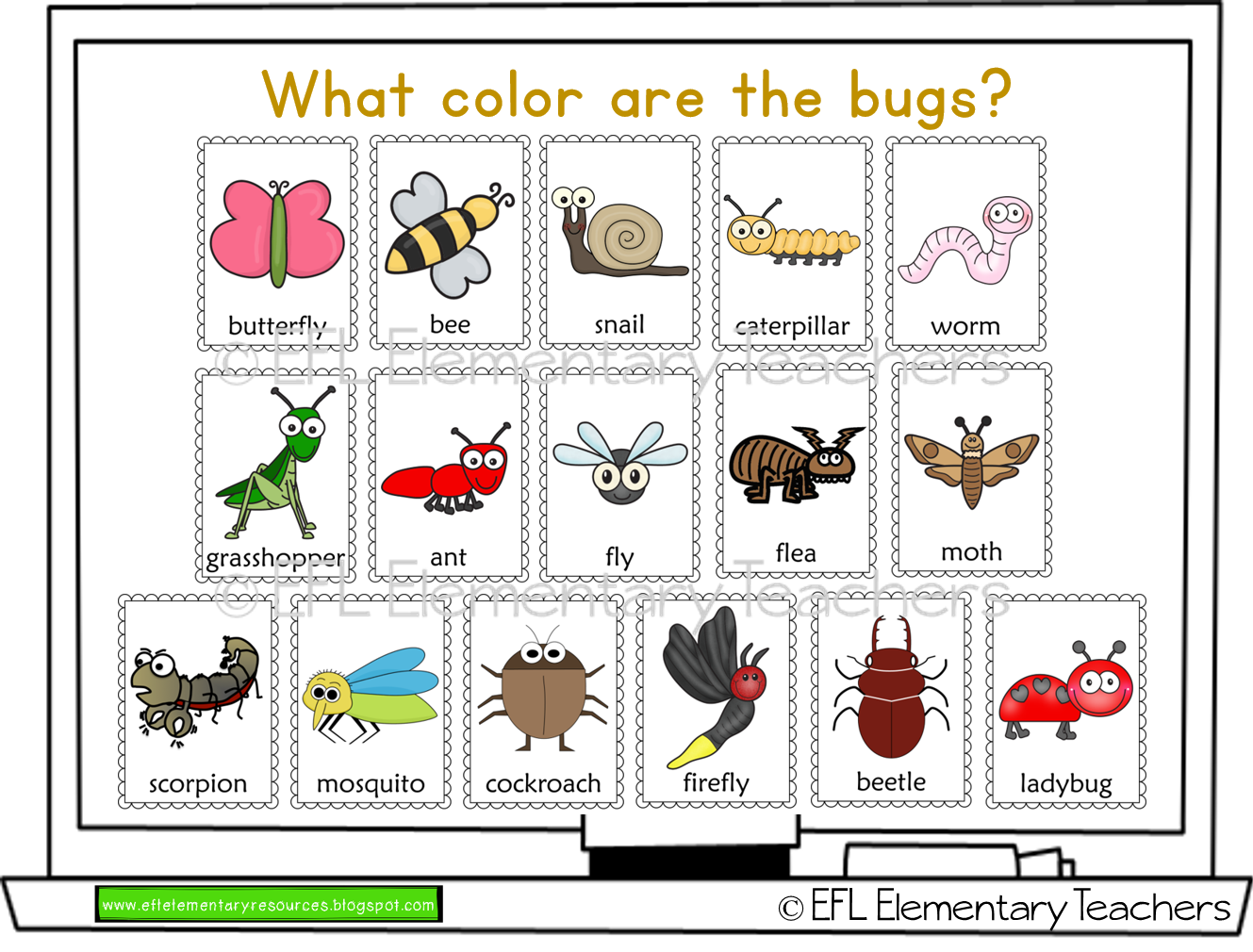 EFL Elementary Teachers: Insects unit for Elementary ESL