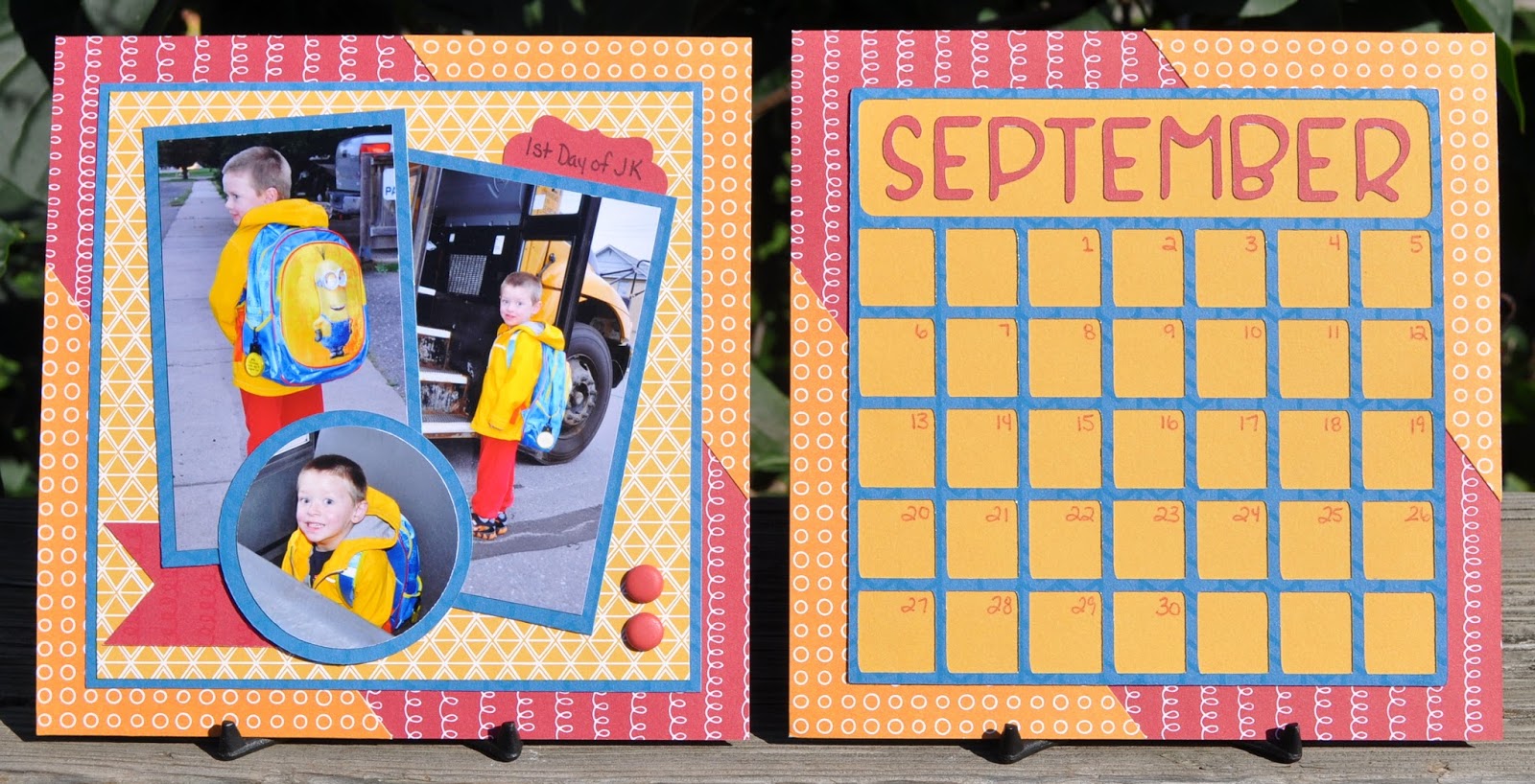 DAT'S My Style: September's 6 x 6 Desk Calendar Layout