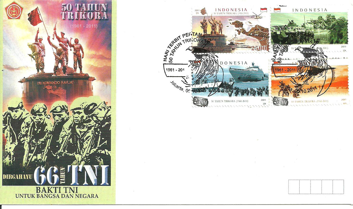 My Stamp Collection: 50 Tahun TRIKORA - Tri Komando Rakyat ( 50 Years ...