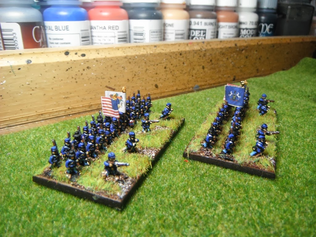 A figure painting therapy project.: 6mm ACW test shots and painting guide.