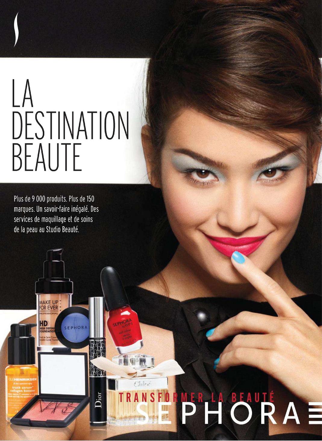 ASIAN MODELS BLOG: AD CAMPAIGN: Juliana Imai for Sephora, Fall/Winter 2012