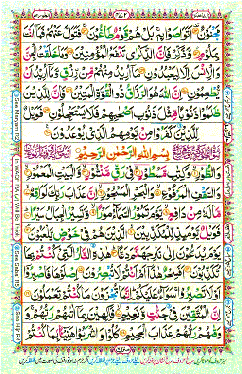 Gateway to Quran: Colour Coded Quran - Para 27