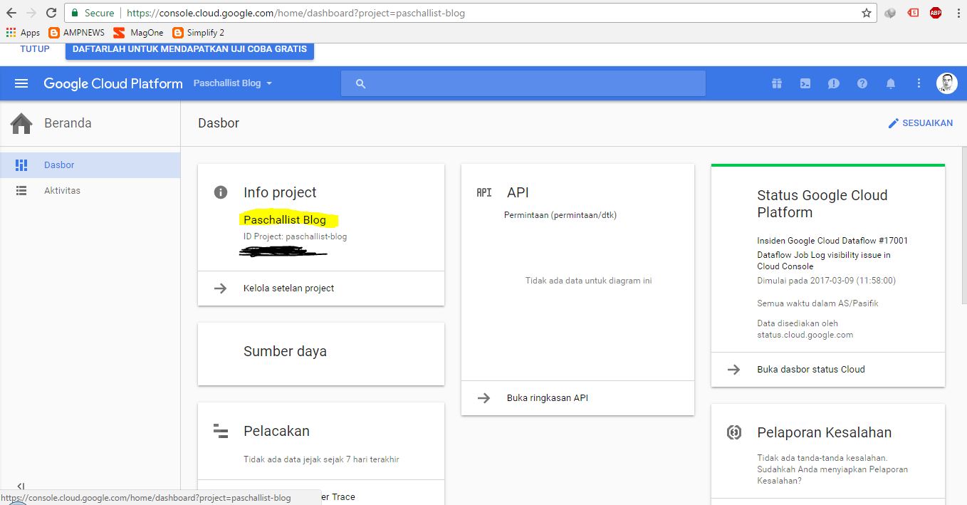 Mencoba Google Cloud Platform