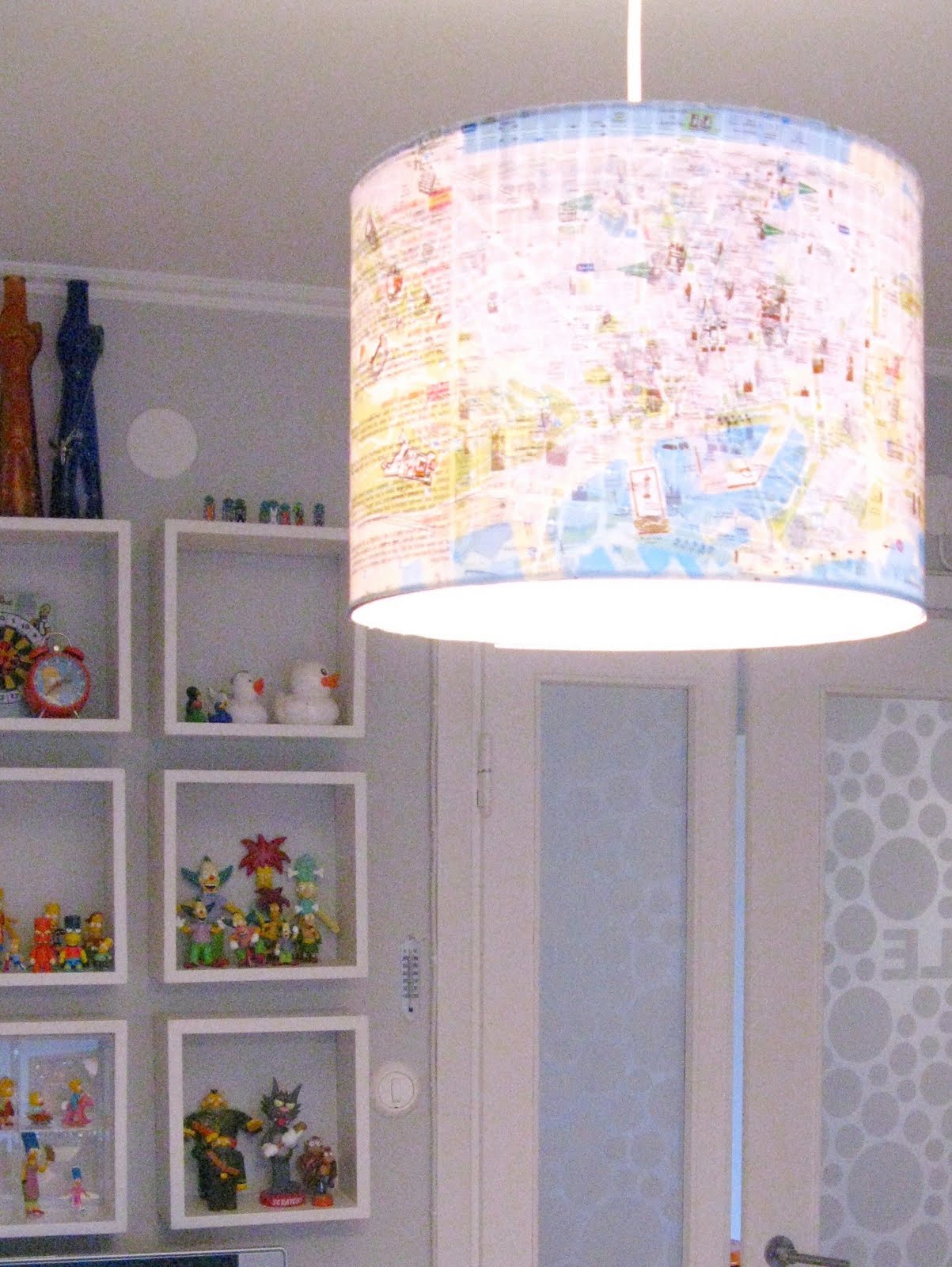 Mad for Mid-Century: Map Light for a Travel Nursery
