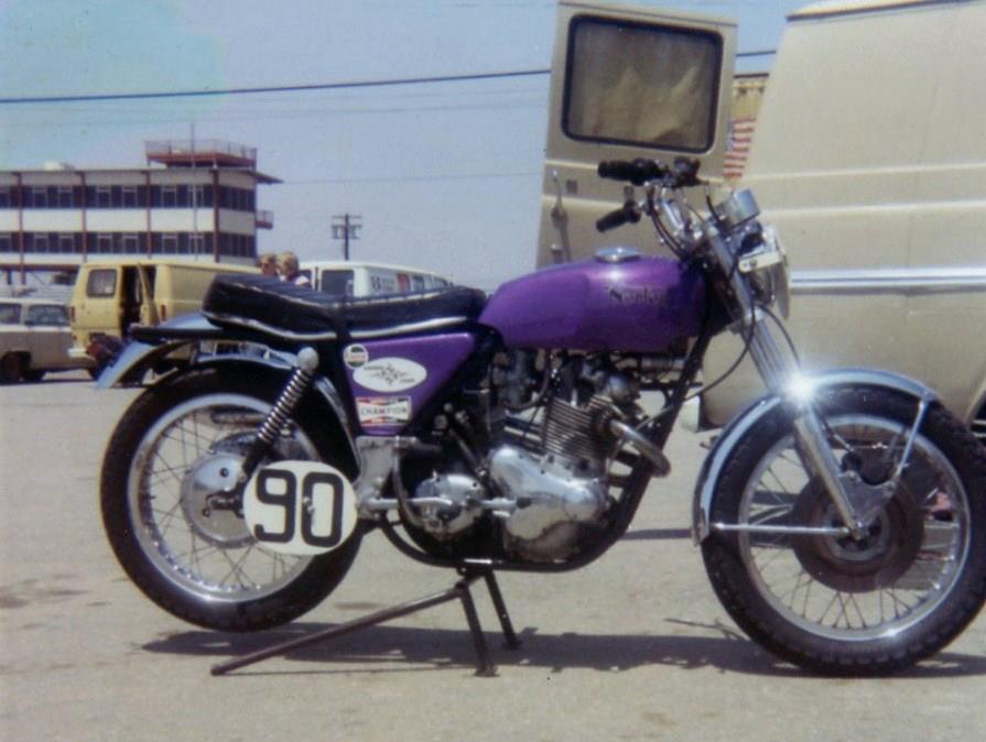 POPPA WHEELIE: George Kerker Norton Racer