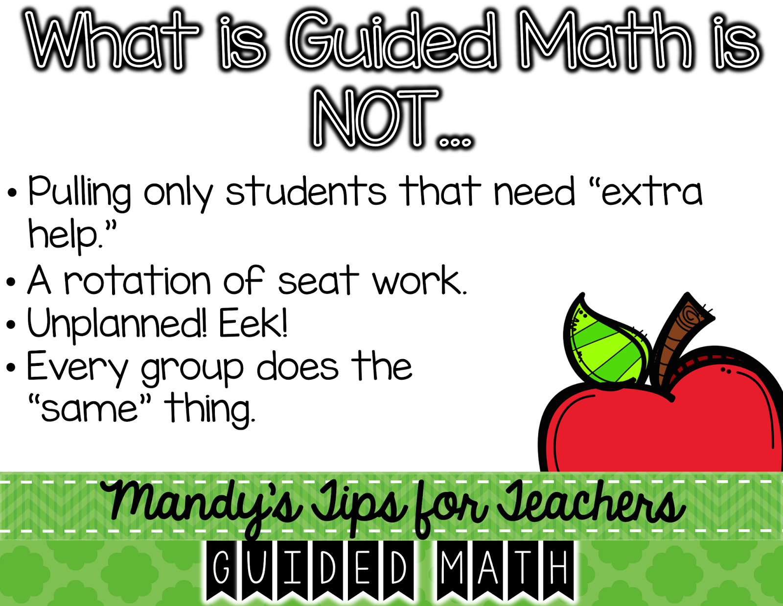 Getting Started with Guided Math {FREEBIES} - Mandy's Tips for Teachers