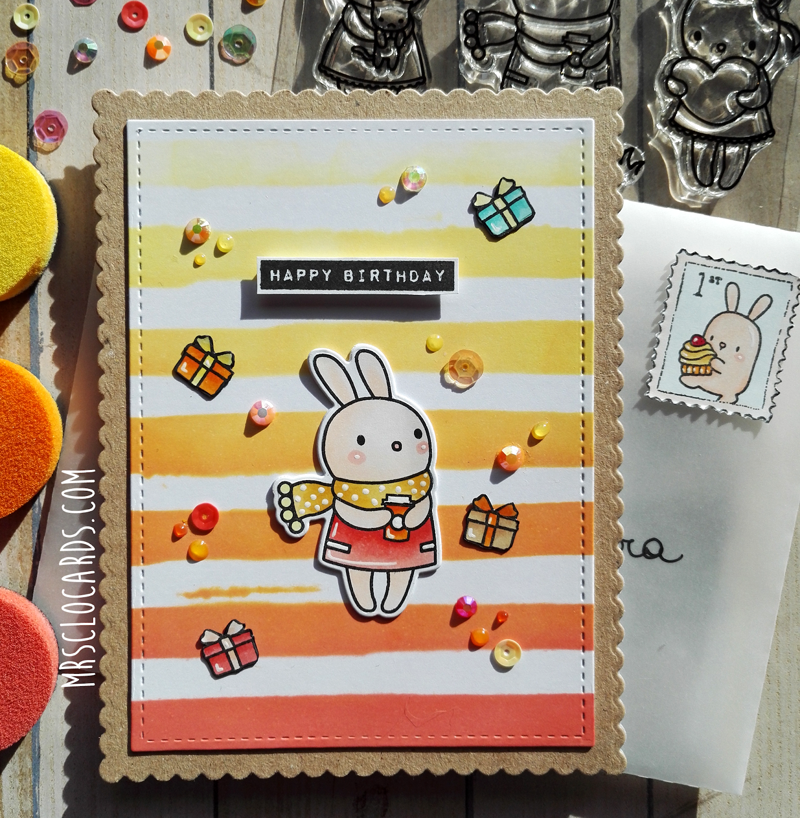 Pix's Favorites Birthday Card - Handmade cards by Claudia Mauri