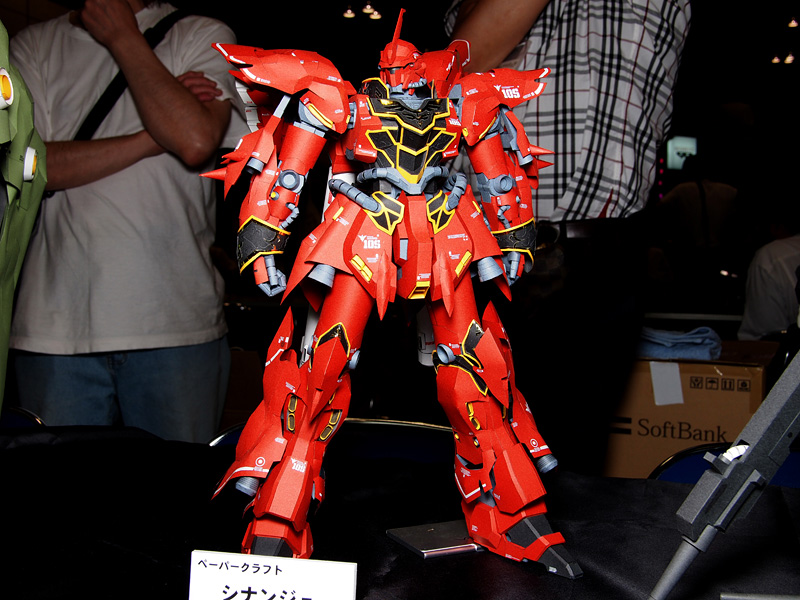 GUNDAM GUY: J-CUBE Papercraft: MSN-06S Sinanju - C3 x Hobby 2011