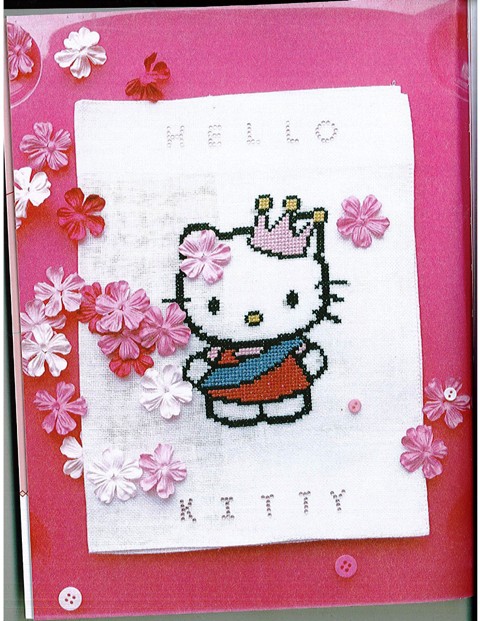 La niña artillera: My Hello Kitty au point de croix