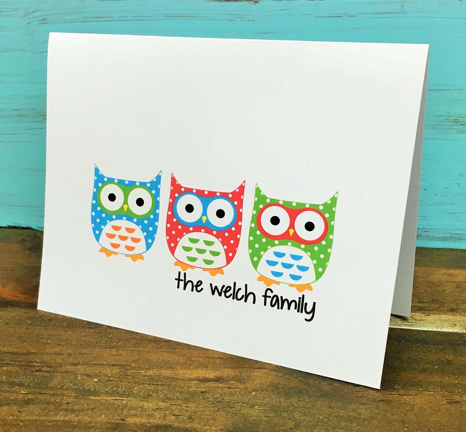 Doodle Bugs Paper {personalized stationery}: Personalized Folded Note Cards