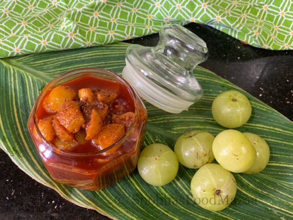 Shobha's Food Mazaa: GOOSEBERRY PICKLE ANDHRA STYLE / USIRI AVAKAYA ...