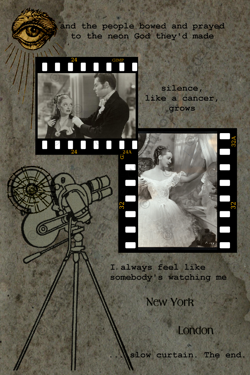 Anne's Creative Cornucopia: "Black and White Film" - Postcard